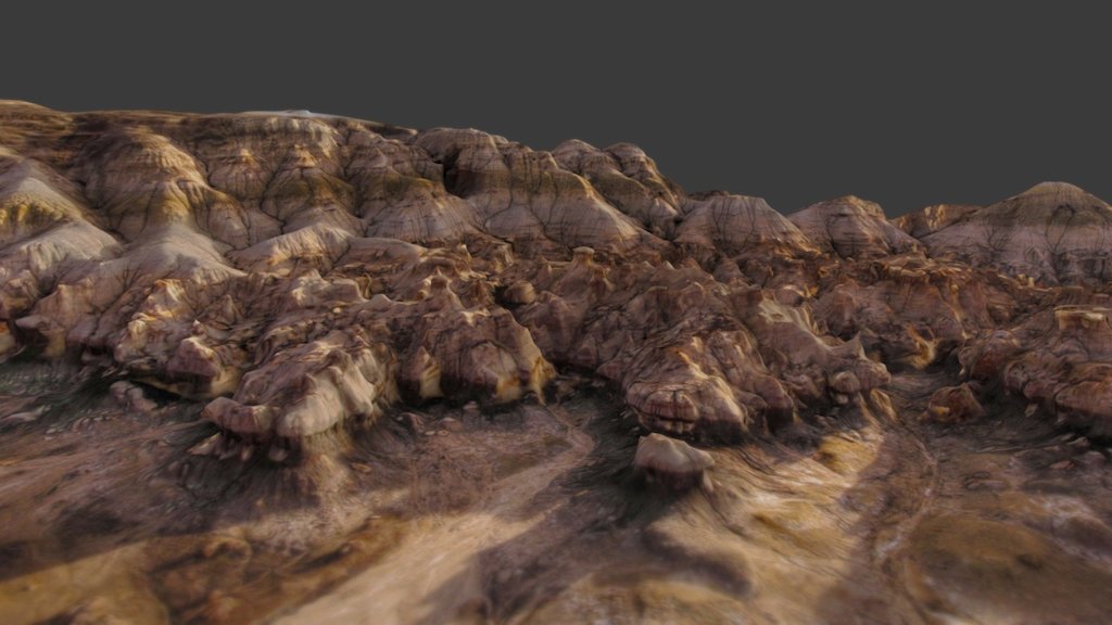 Badlands Landscape - 3D model by dlfitch [0250cdf] - Sketchfab