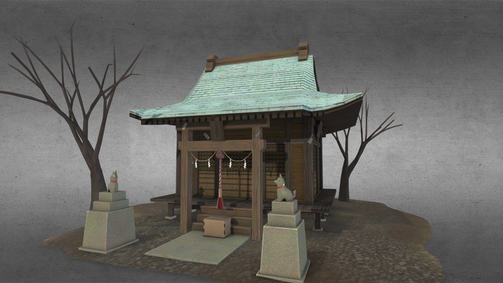 Japanese-shrine-jinja - 3D model by haioku-kun (@nagatacomic) [02534b3] - Sketchfab