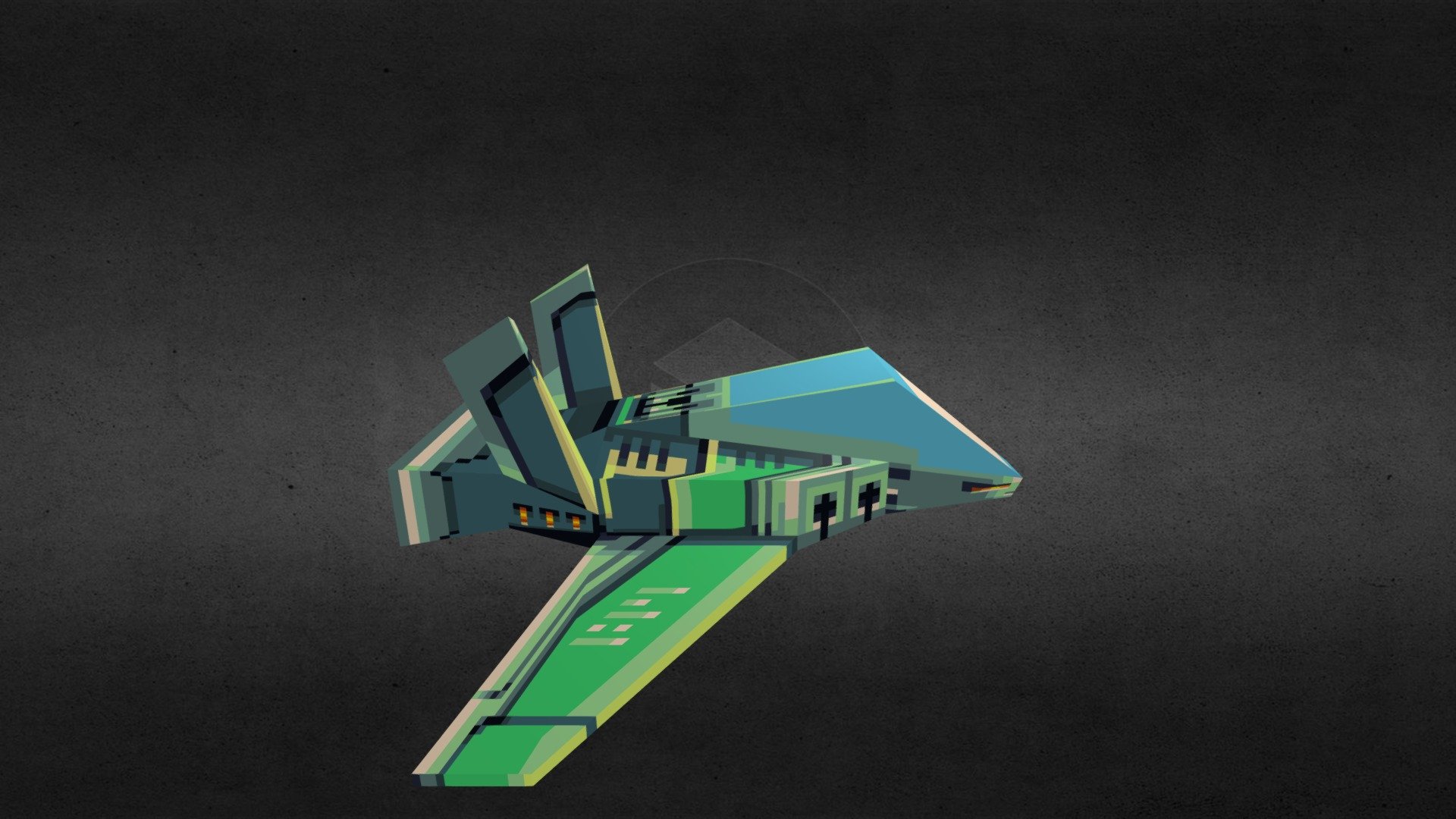 LowPoly_Spaceship - 3D model by Godjam [0254f0b] - Sketchfab