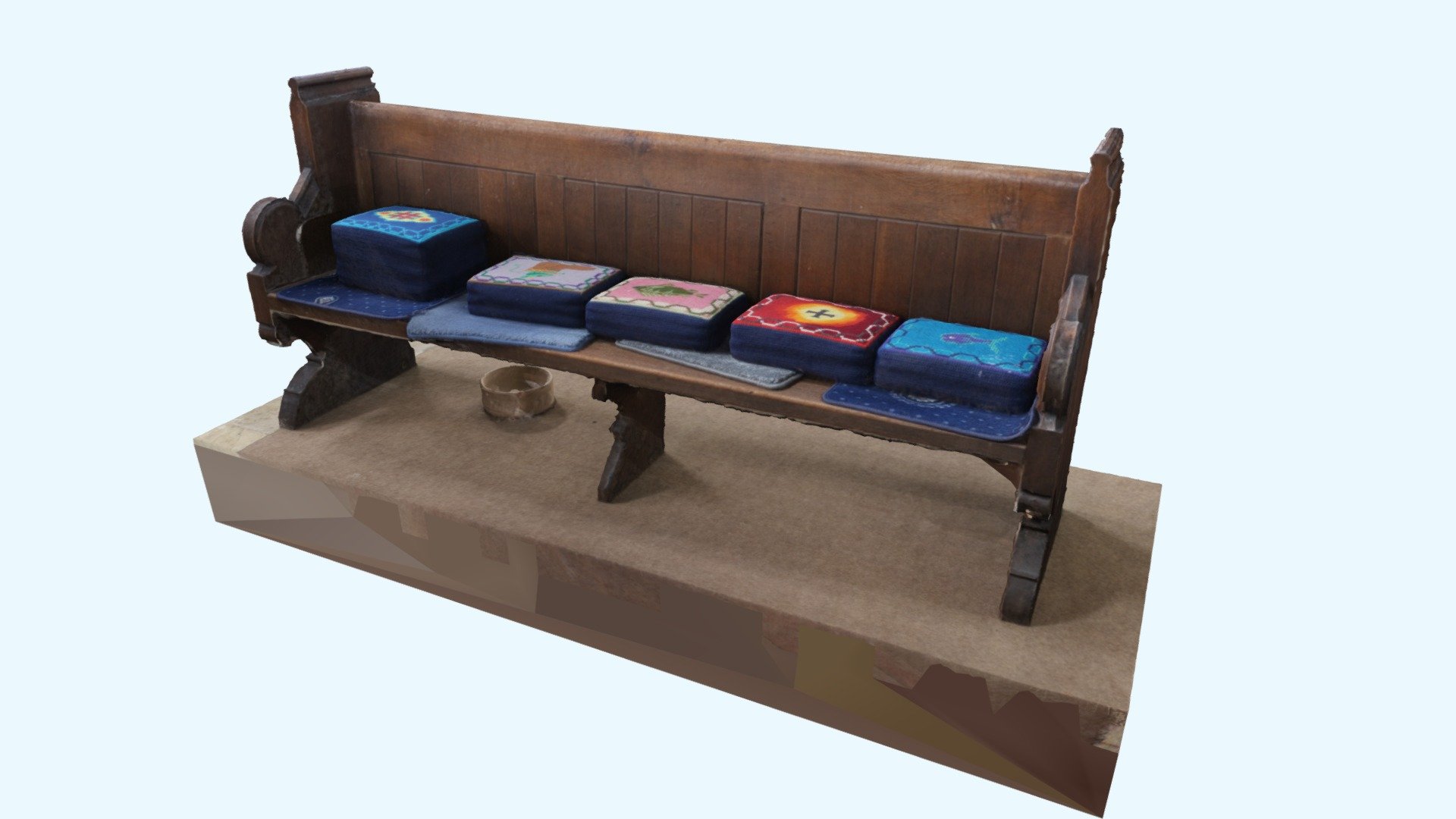 Steppingley Church Pew - Download Free 3D model by Bob Currie ...