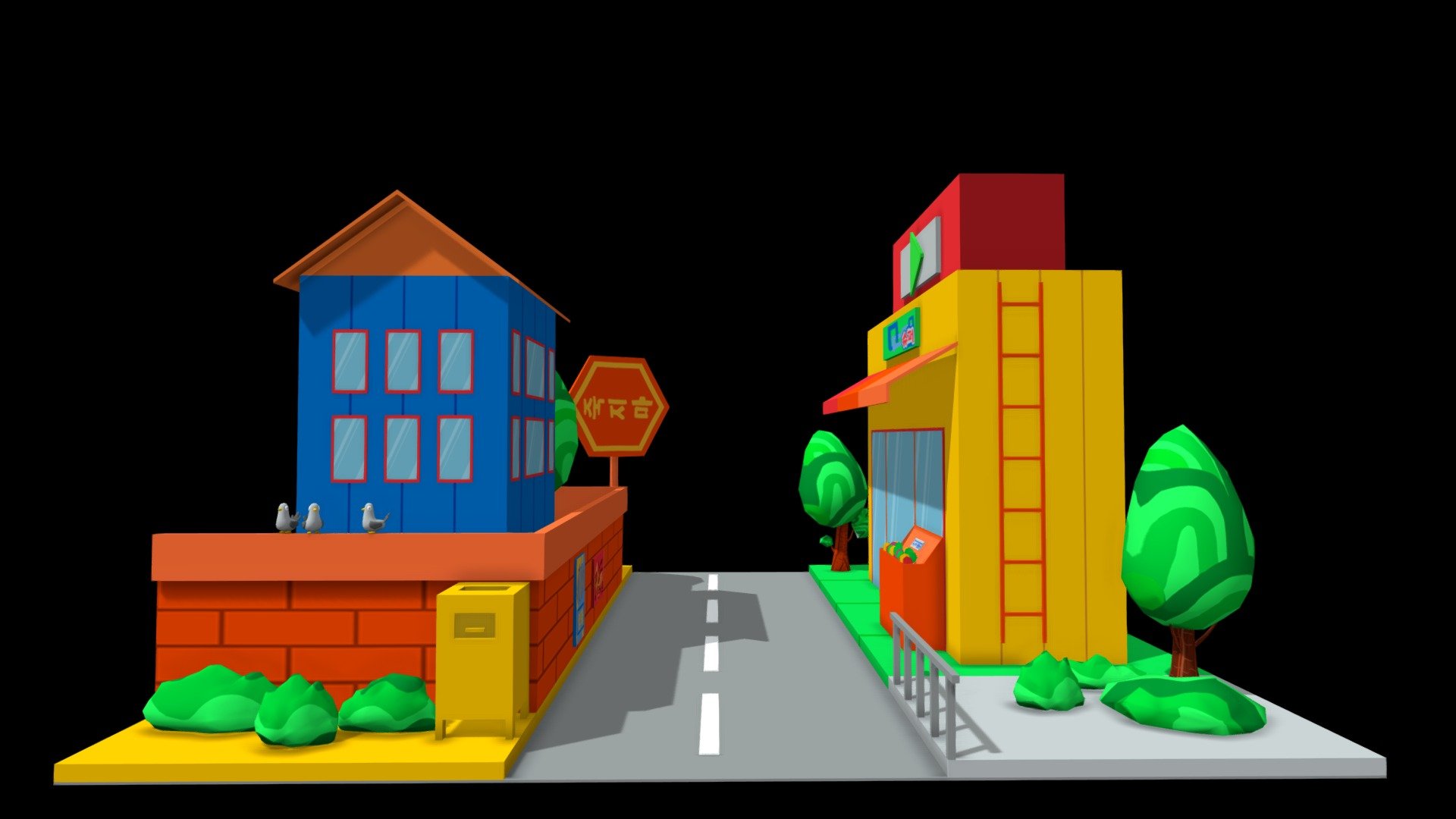 Street 03 - 3D model by brstrkmn [0259a7e] - Sketchfab