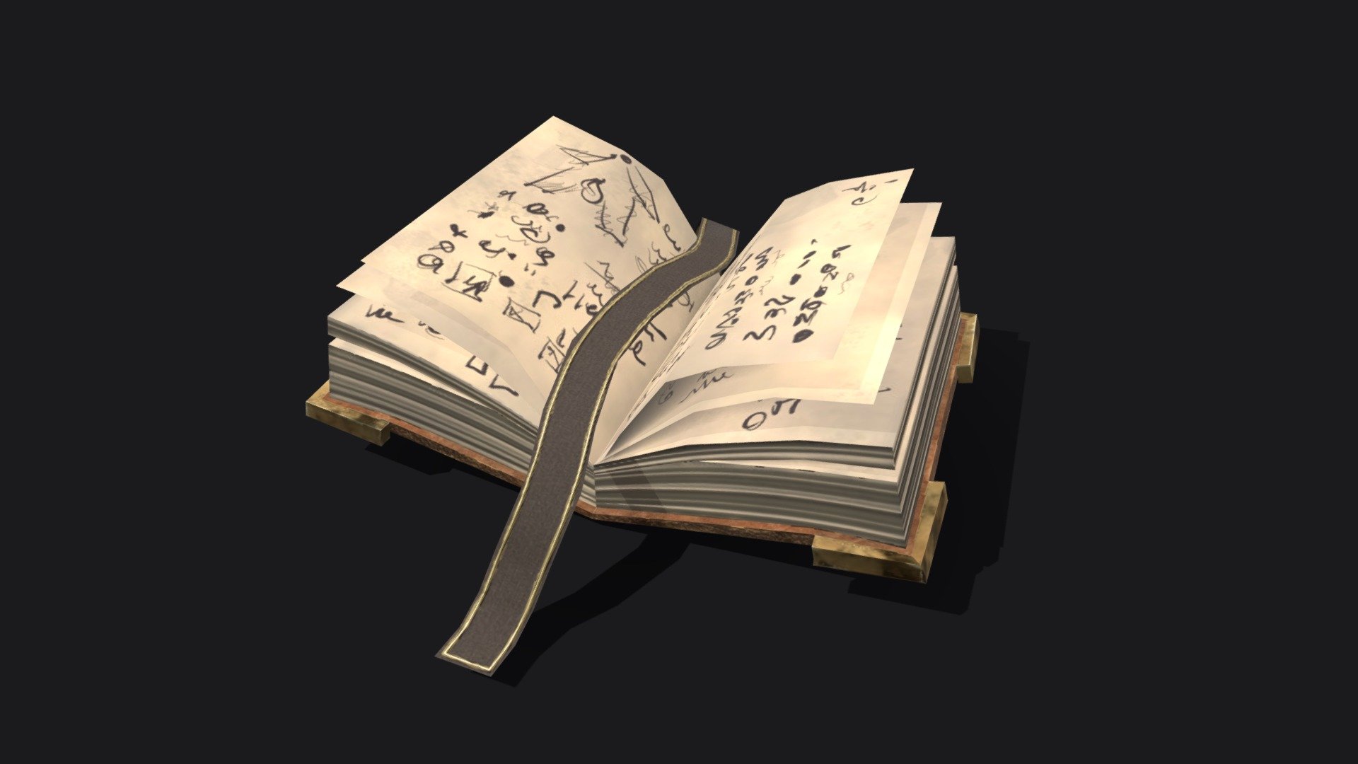 Book of Magic - 3D model by owlik [025a321] - Sketchfab
