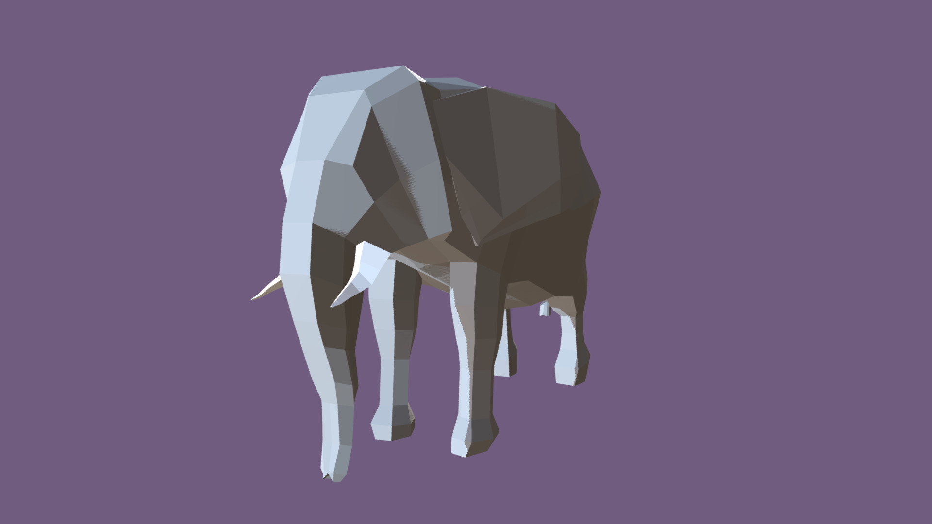 Elephant -Low Poly - 3D model by Andreamendez [025c24c] - Sketchfab