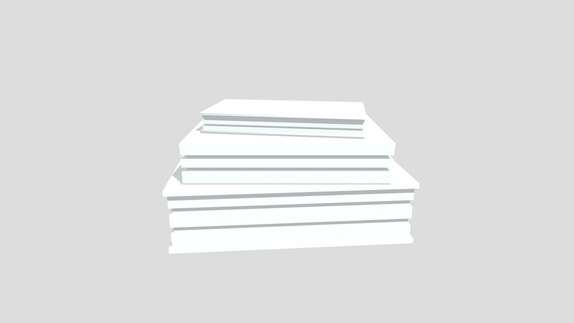 Book_pile - asset - World Builder Project - 3D model by MaddyKolberg ...