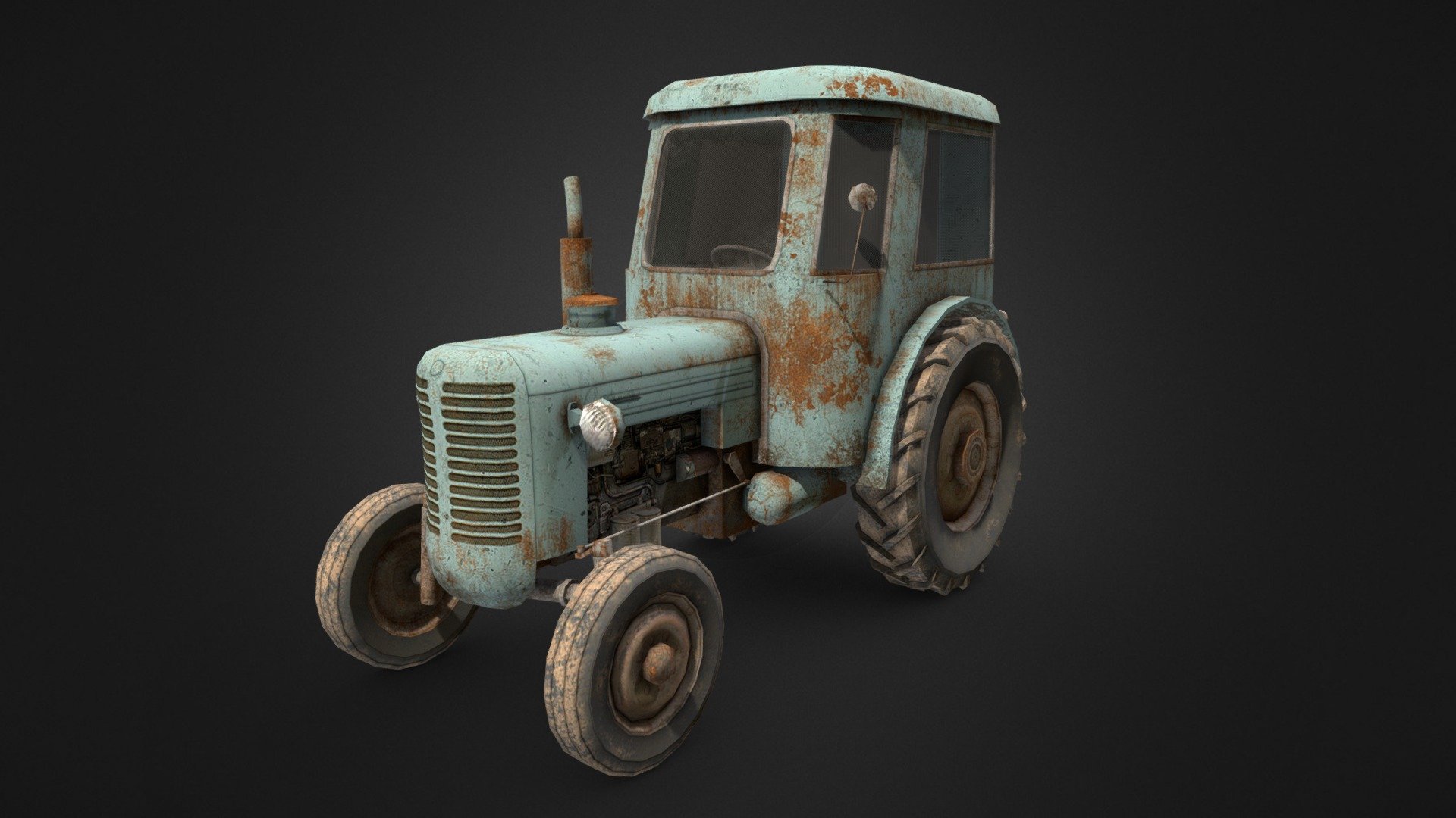 DAE - Vehicle Tractor Zetor 50 - 3D model by Jakub Horváth (@JCubeH ...