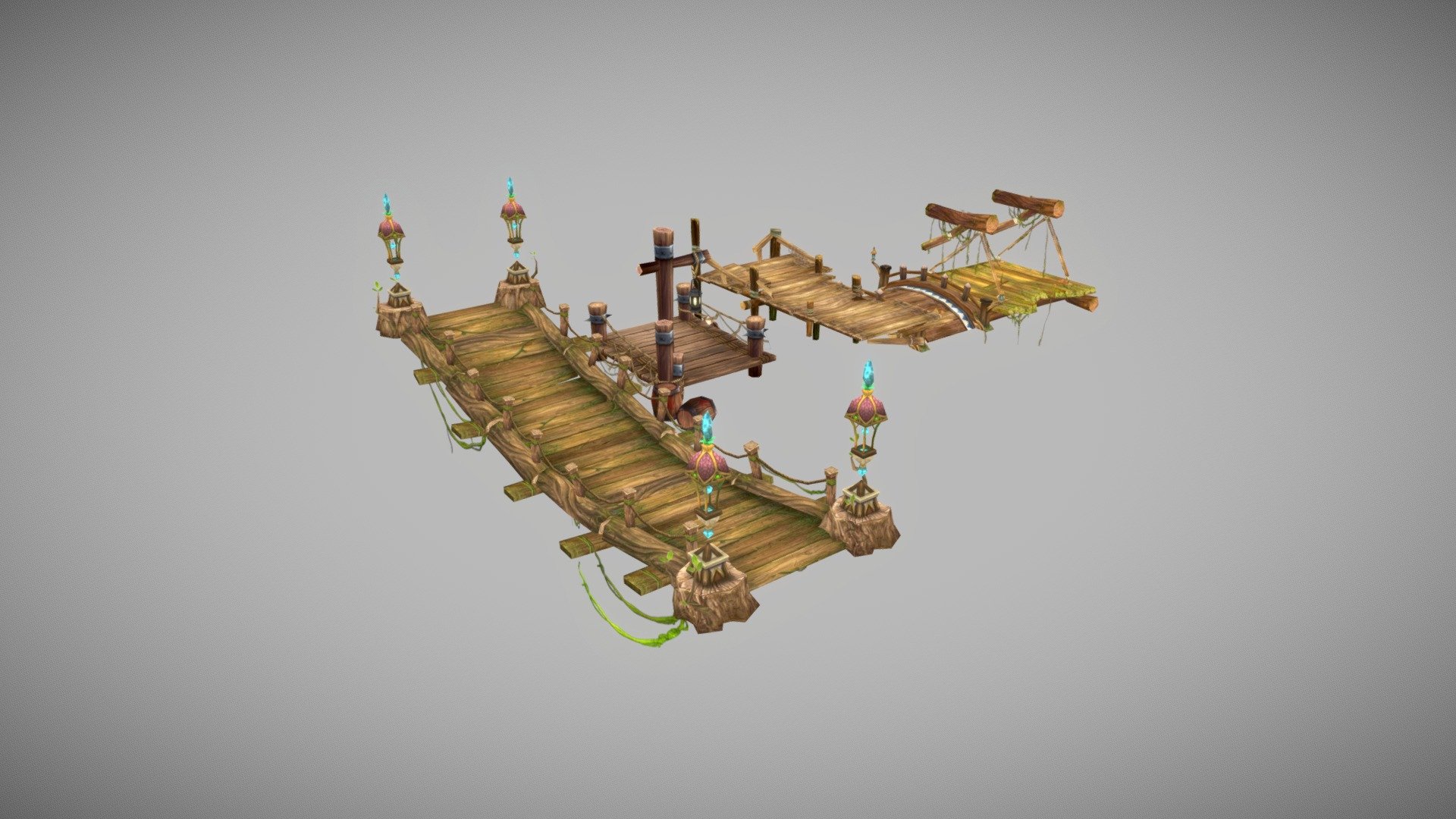 Bridges - 3D model by PinkCloud Studio (@pinkcloudstudio) [025dc5a ...