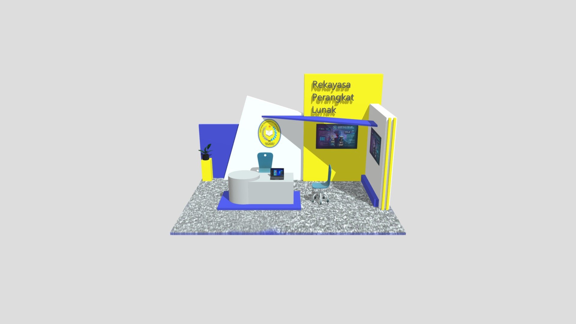 booth b - Download Free 3D model by irlansugihpranoto [0260408] - Sketchfab