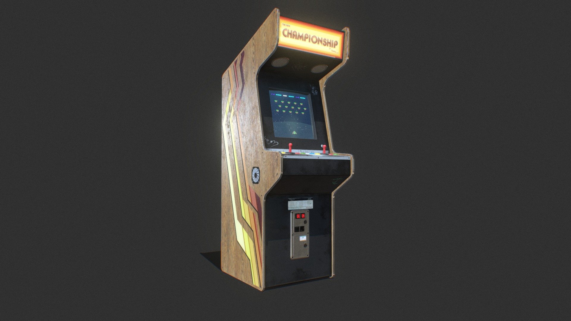 Old-school Game Machine - 3D model by danielmikulik [0260b88] - Sketchfab