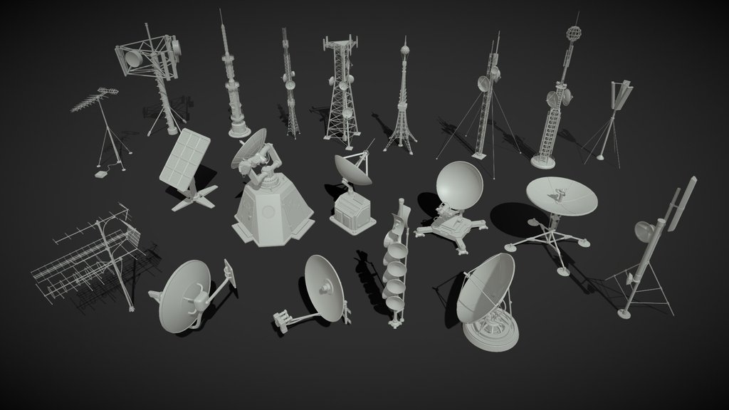 Locator_satellite dish - A 3D model collection by choianes118 - Sketchfab
