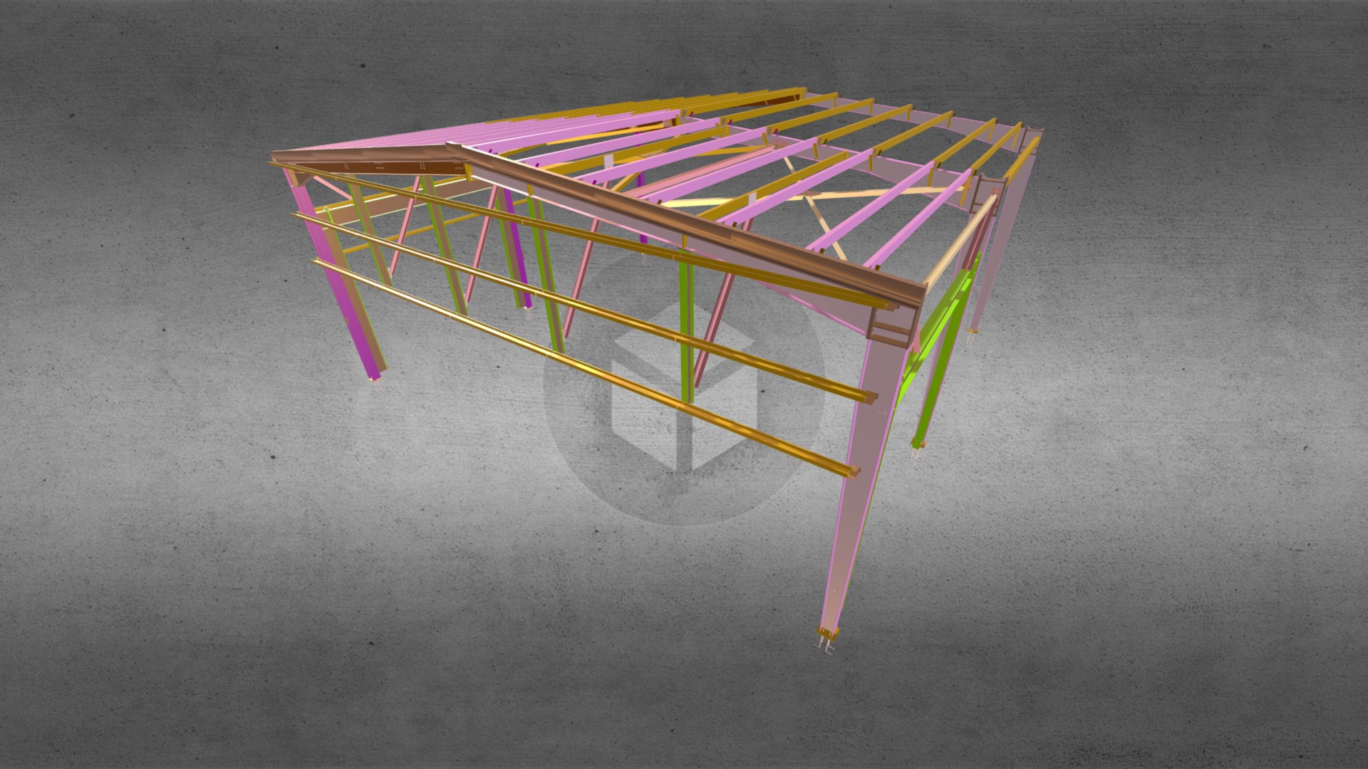 STEEL SHED - 3D model by Wassim.Gamal [02623ad] - Sketchfab