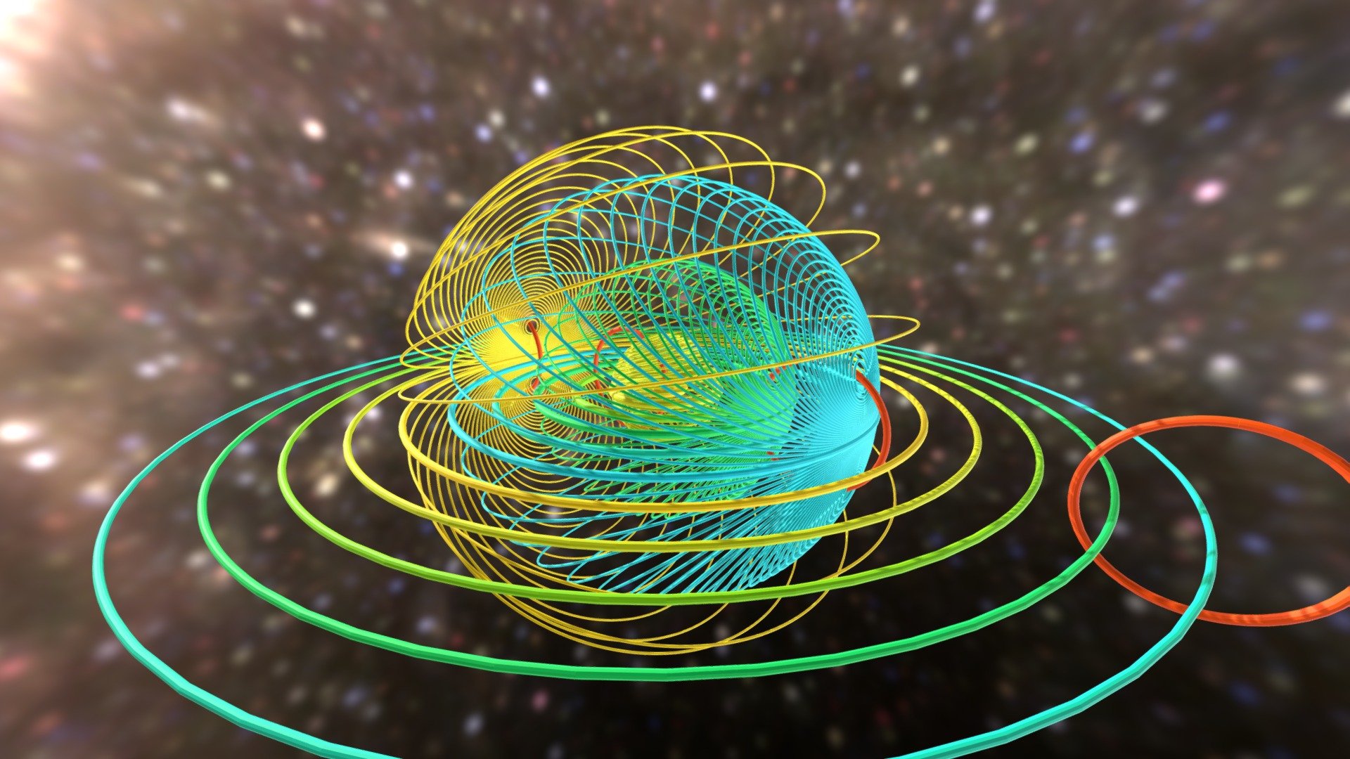 space-filling circles - 3D model by dansmath [026345d] - Sketchfab