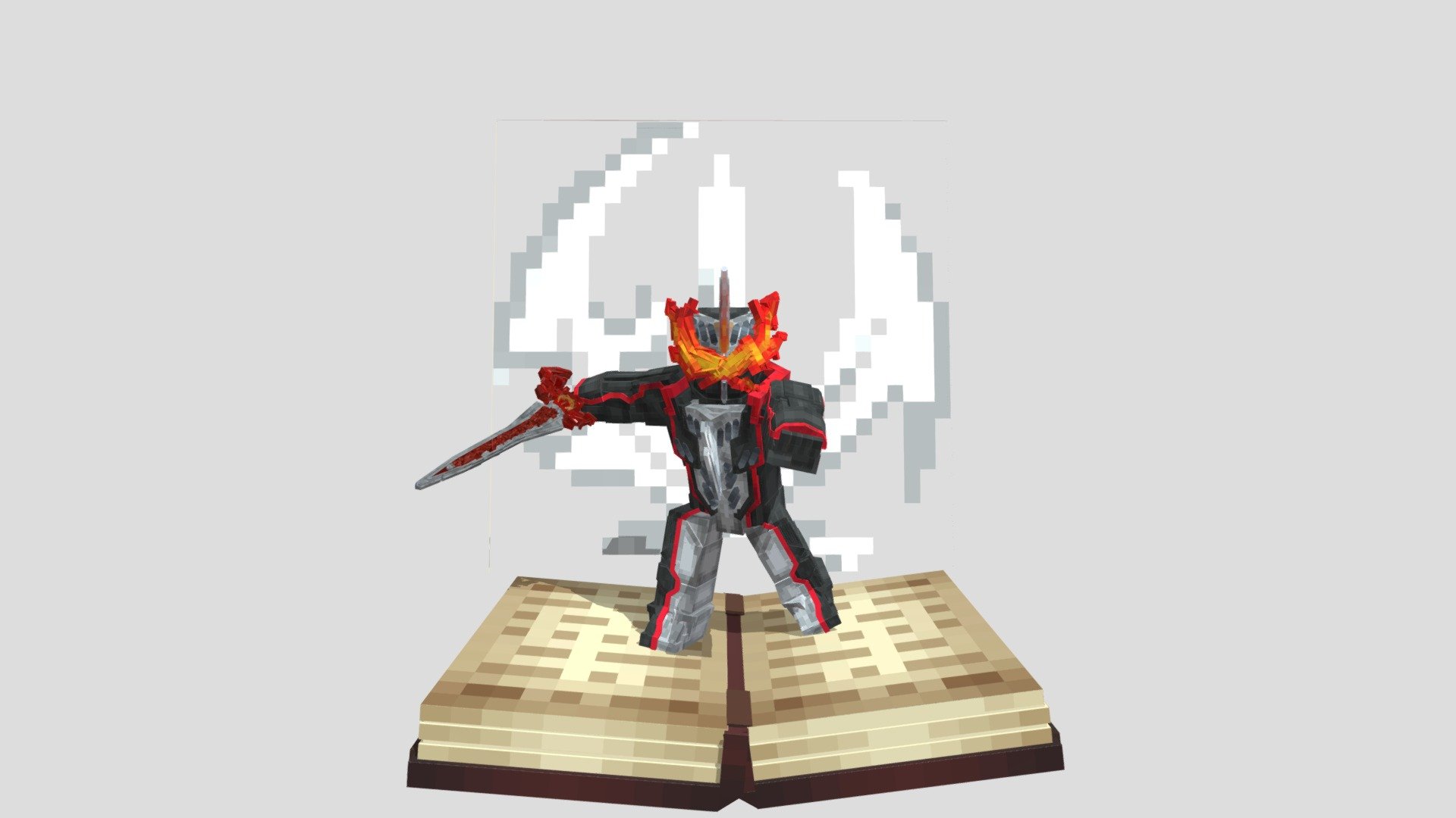 The knight of holy flames Kamen rider saber - 3D model by Banuku ...