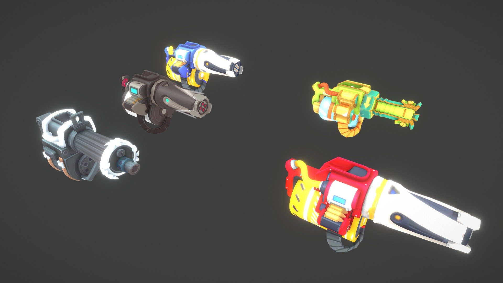 PKC rifels collection - Buy Royalty Free 3D model by Luna Studio ...