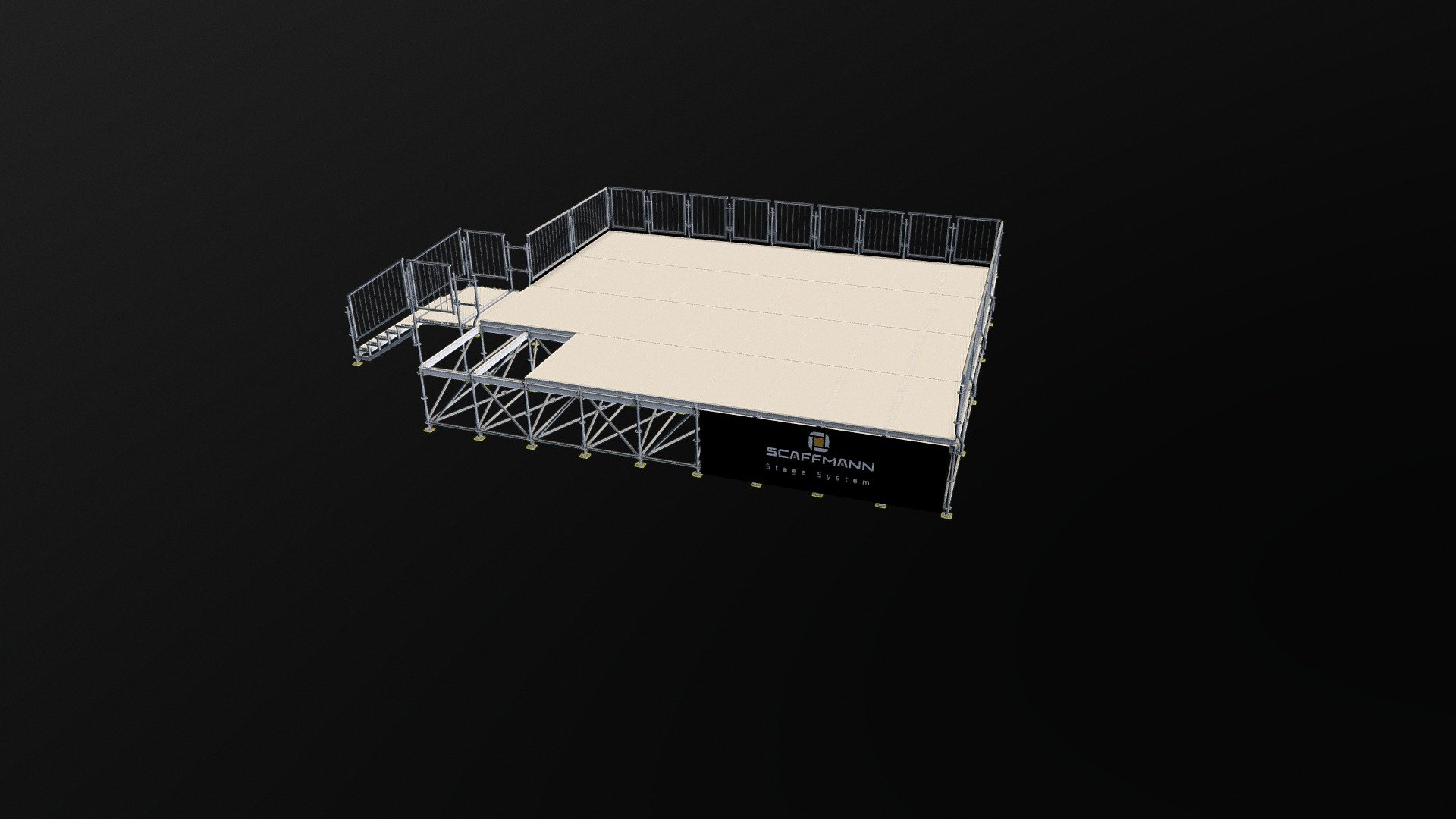S.S.S. - Scaff Stage System - 3D model by scaffmann [02691be] - Sketchfab