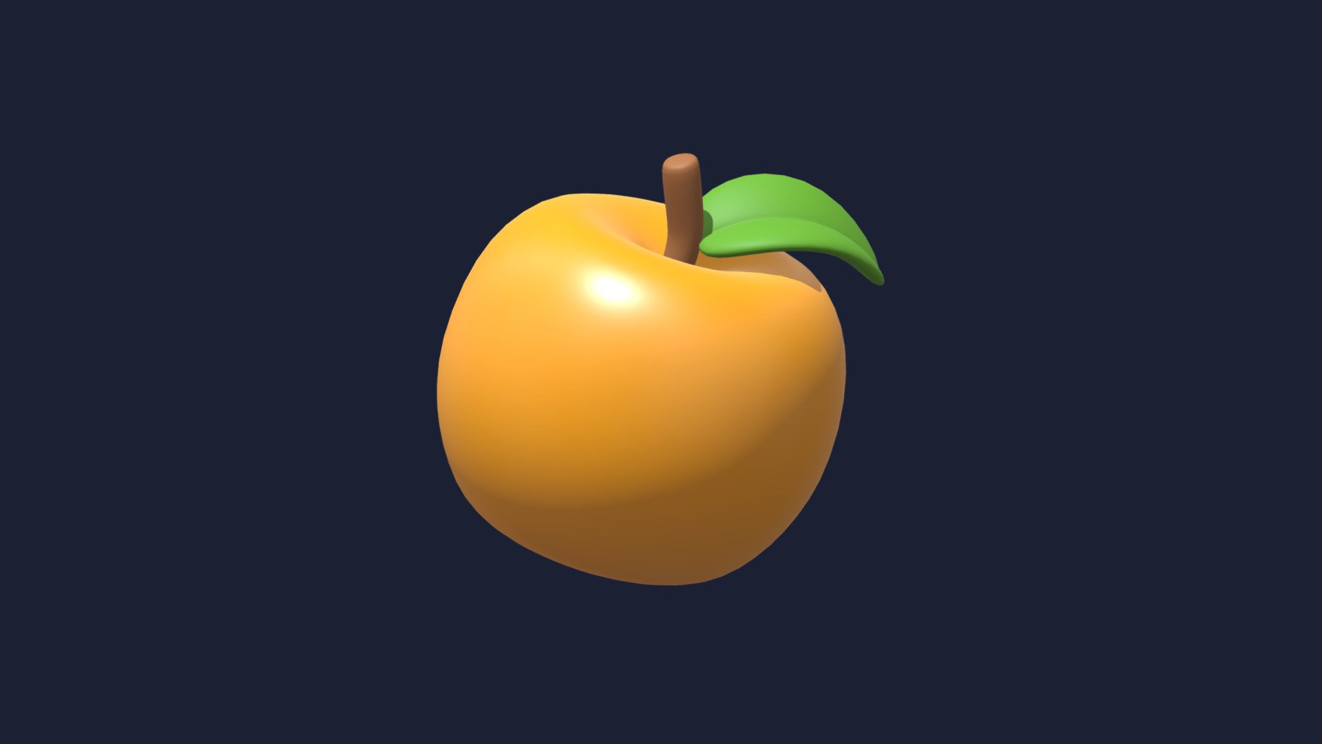Orange Icon - Buy Royalty Free 3D model by arc.jabbar (@arc_jabbar ...