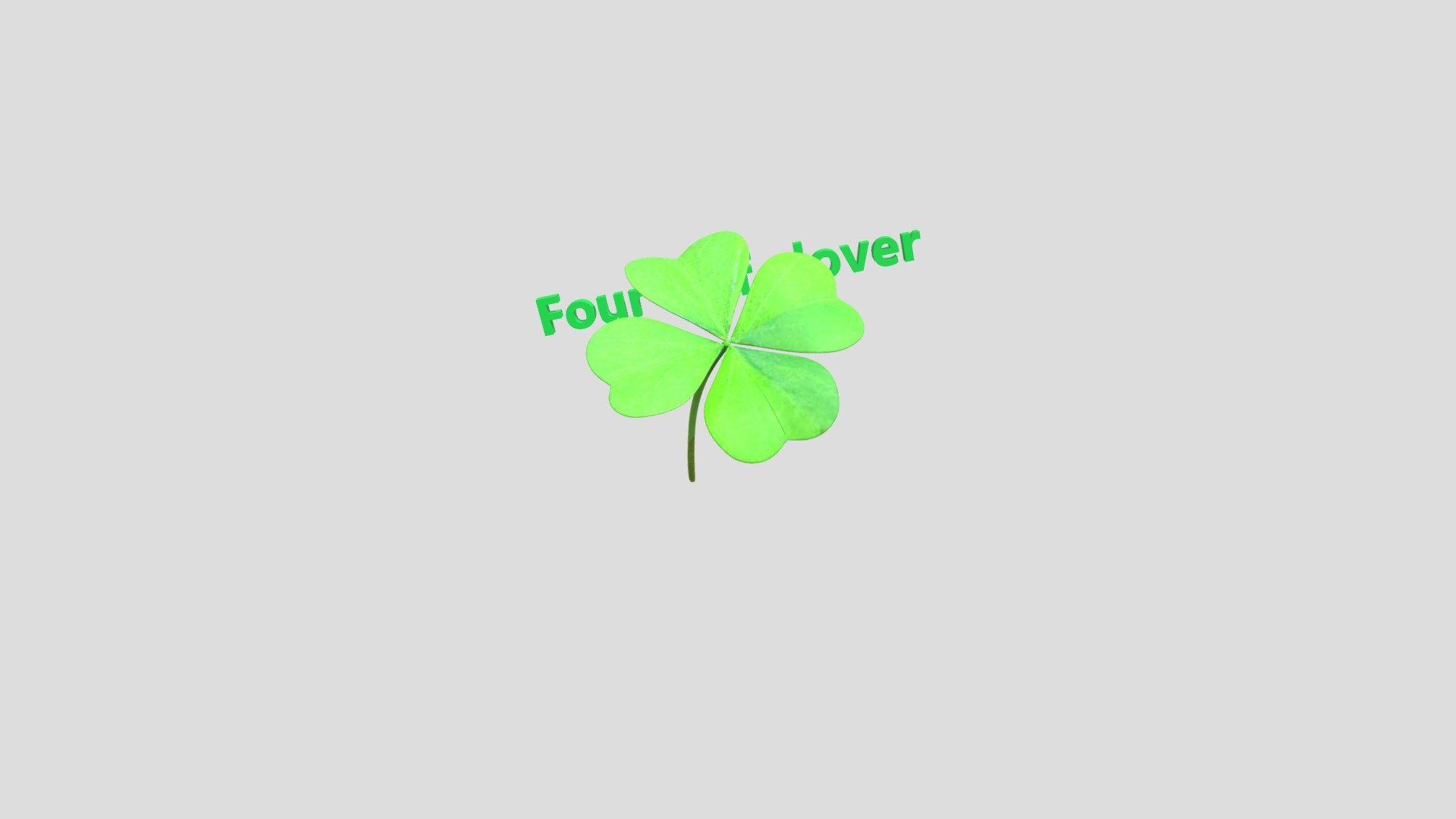 Four leaf clover - Download Free 3D model by FORDSAL (@minhbangnghean ...