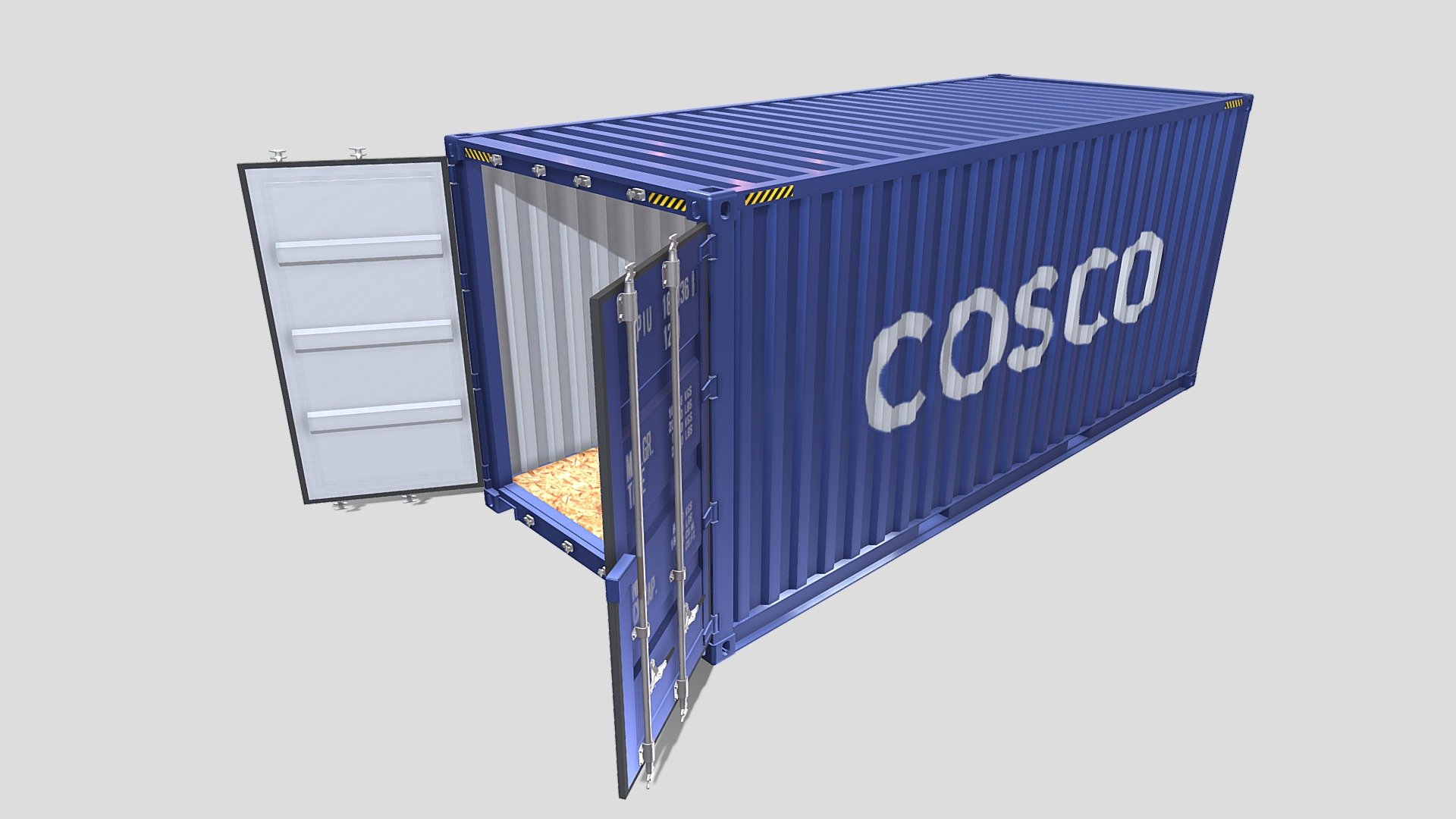 20ft Shipping Container Cosco v1 - Buy Royalty Free 3D model by ...