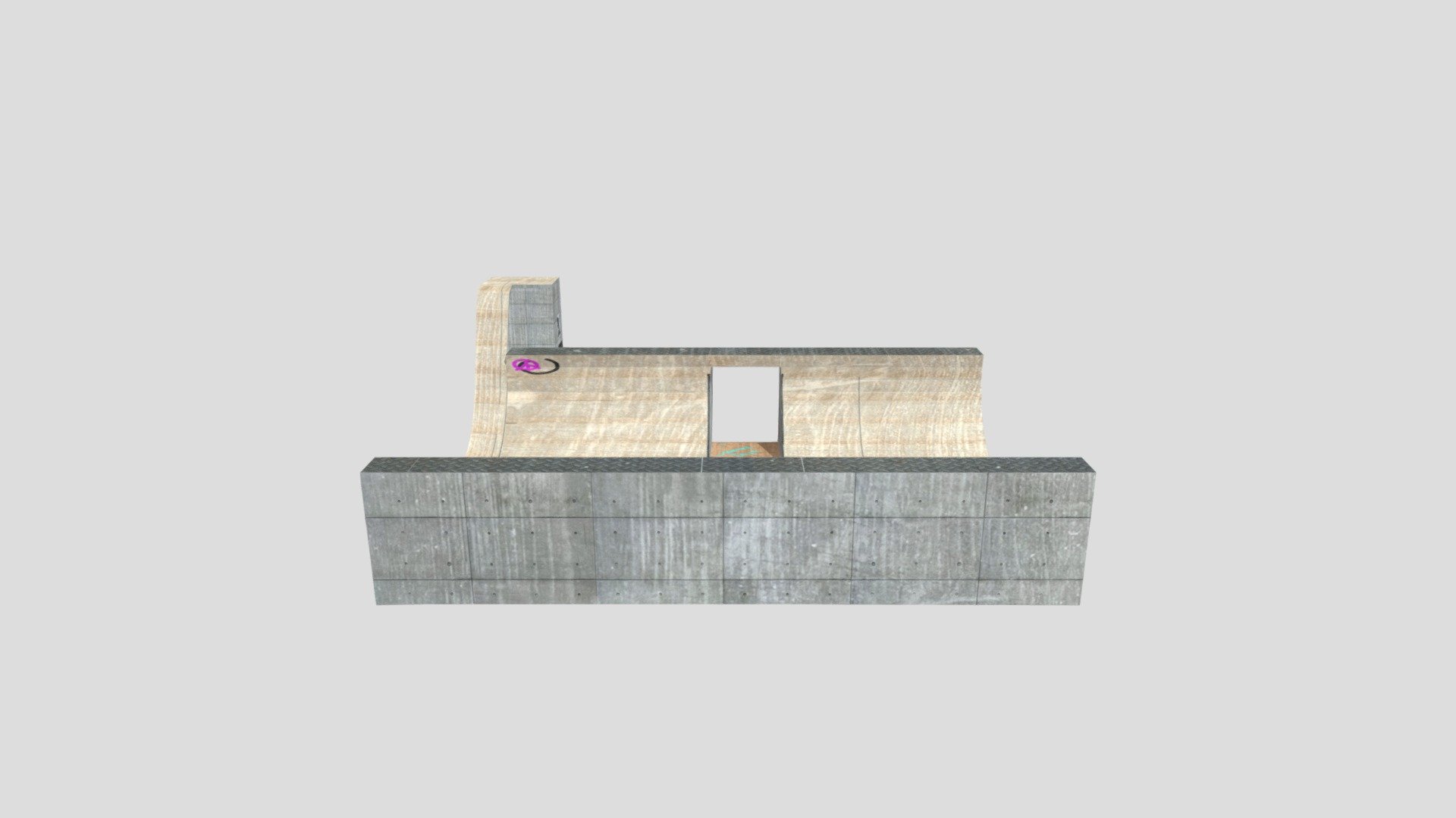 Half_Pipe_2 - 3D model by Jamie LaRose (@larosebooking) [026abcb ...