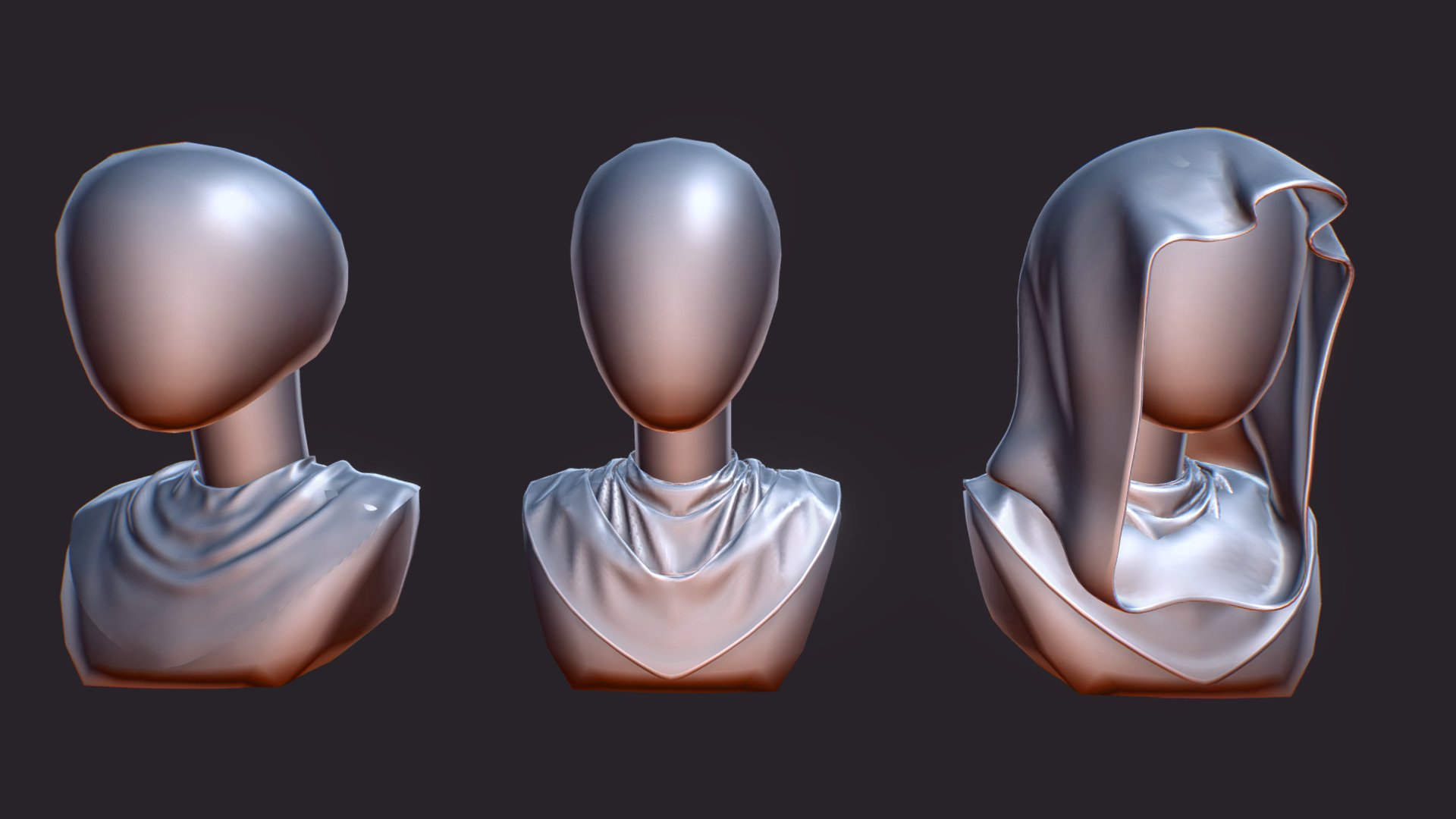 Free - Cloth Wrap Hoodie Set - Sketch Mesh - Download Free 3D model by ...