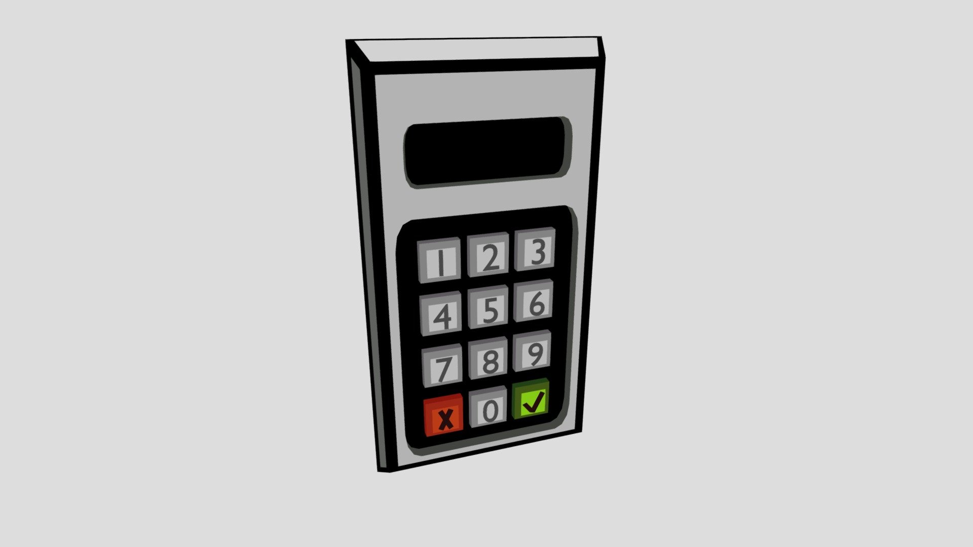 Key Pad [Cartoon] - 3D model by Gamer (@GamerMCB) [026b770] - Sketchfab