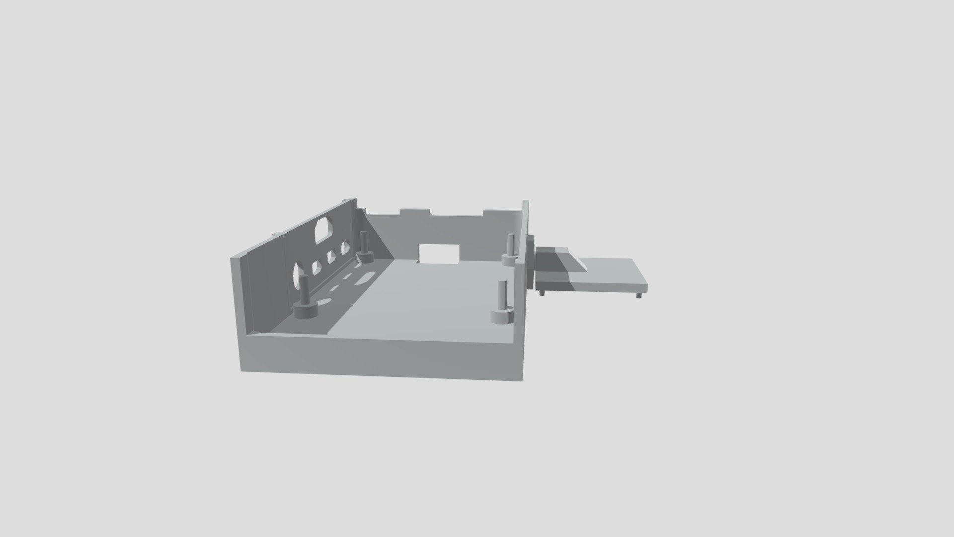 B1 Part 1 RPi project case - 3D model by miloschnack [026dfe7] - Sketchfab