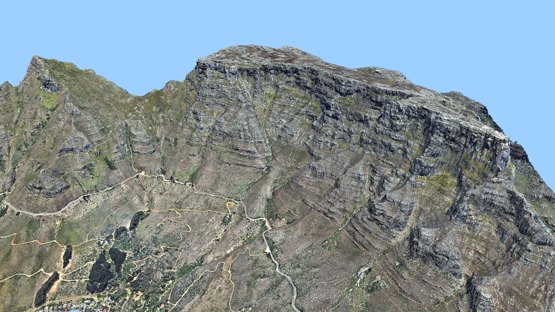 Table Mountain, Cape Town, South Africa - 3D model by LibanCiel ...