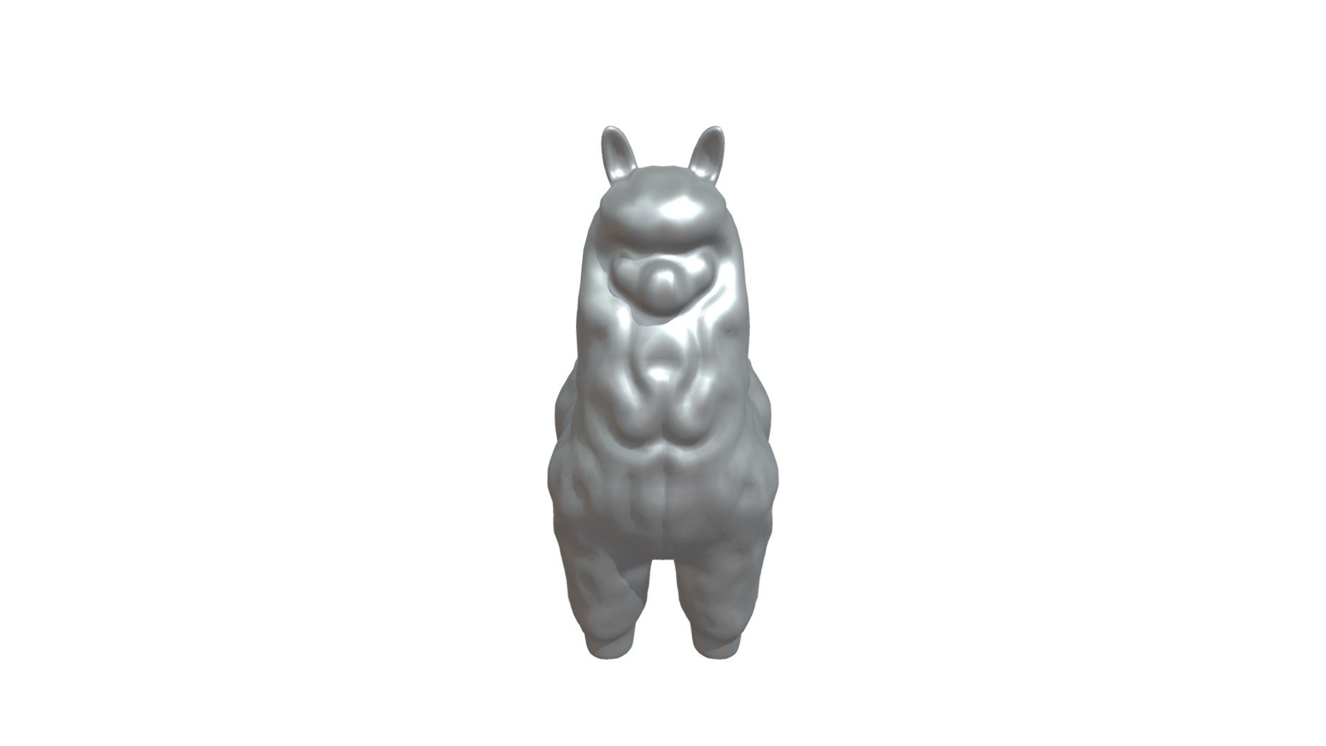 Cute alpaca figurine - 3D model by flms-10 [027299a] - Sketchfab