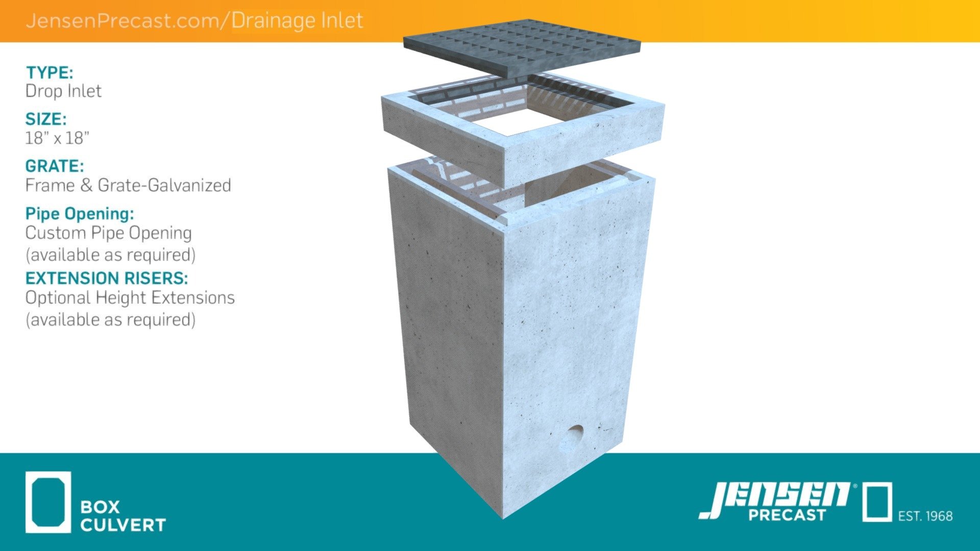 Jensen Precast Drop Inlet 18x18 - 3D model by JensenPrecast [0273432 ...