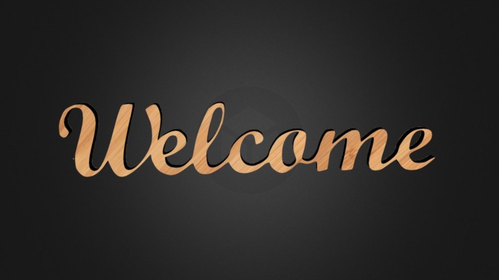 Welcome - 3D model by eliaweiss [02771c5] - Sketchfab
