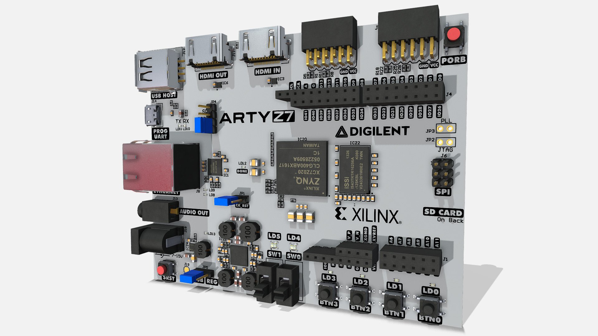 ARTY Z7 DIGILENT - Buy Royalty Free 3D model by F2A (@Fa_Sketch ...
