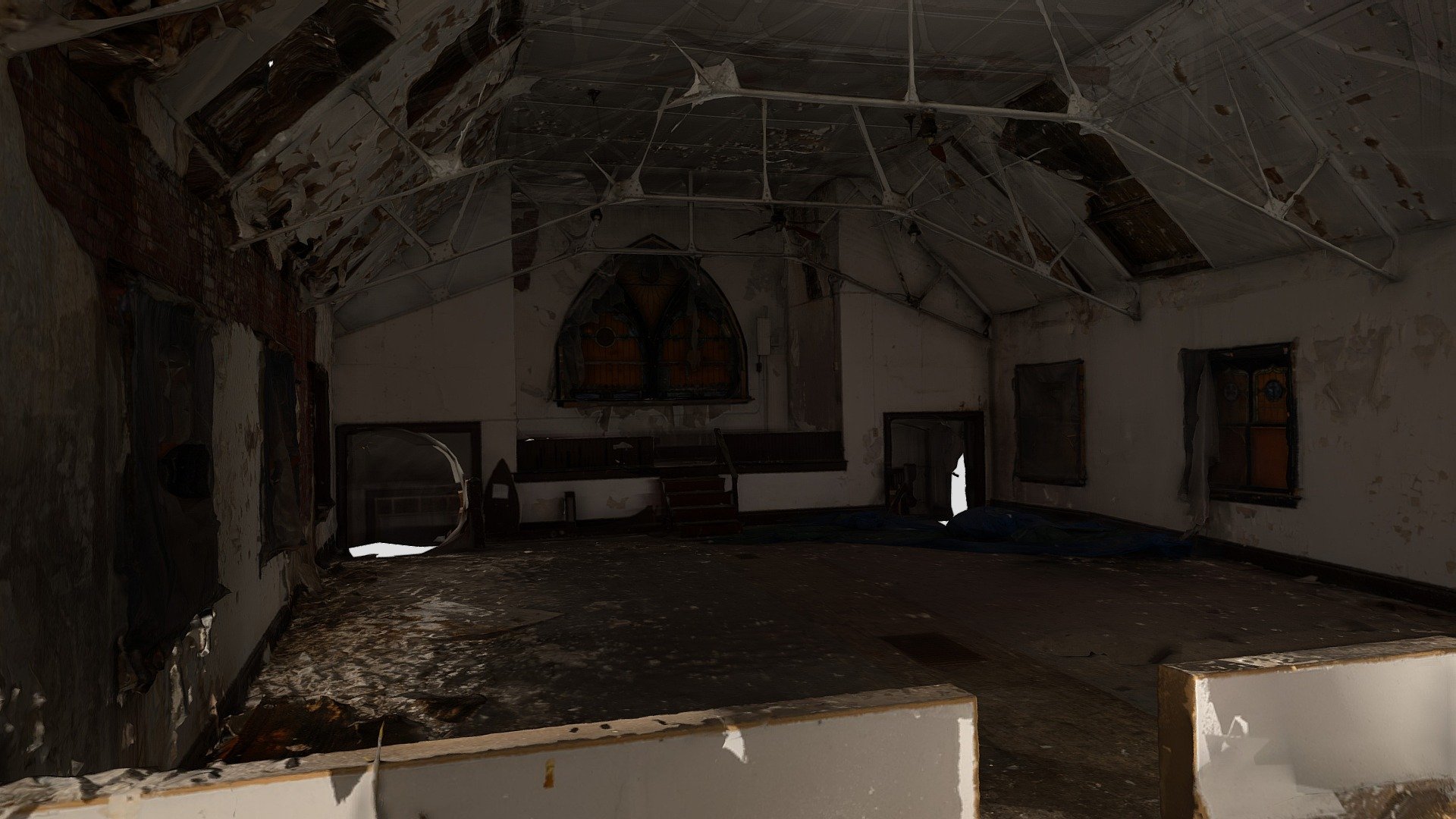A.M.E. Zion Church Upstairs Interior - try 1 - 3D model by ...