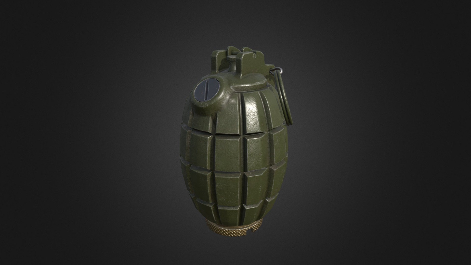 Mills grenade low-poly 3D model - 3D model by Ricardo Sanchez ...