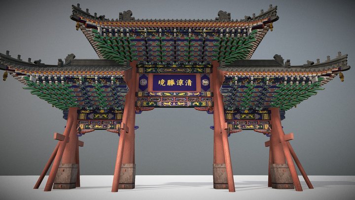 Chinese-architecture 3D models - Sketchfab