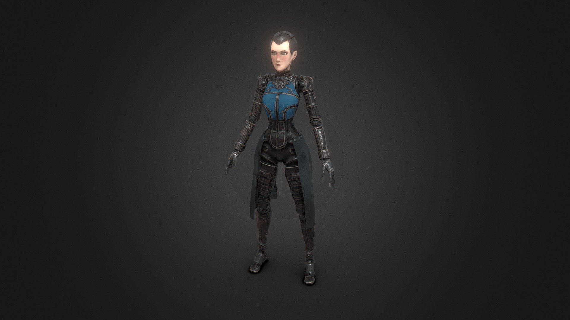 girl general steampunk1881 - 3D model by maksimpetrik [028168a] - Sketchfab