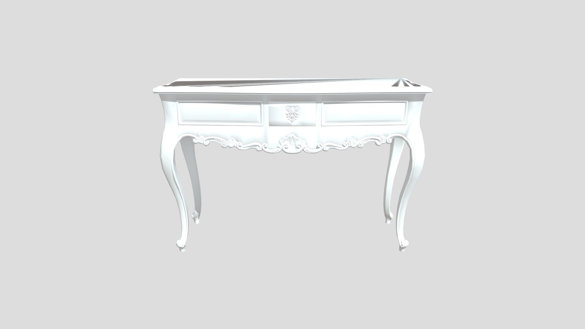 BAROQUE RECTANGULAR CONSOLE - 3D model by Modenese Gastone Interiors (@modeneseinteriors ...