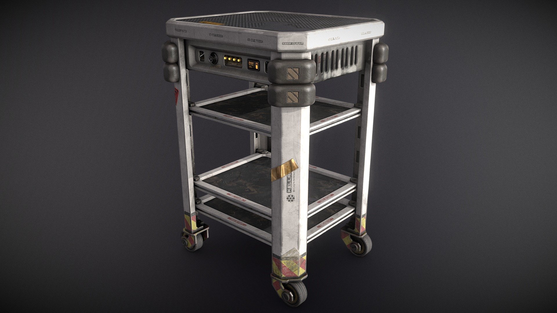 Sci-Fi Lab Cart - Buy Royalty Free 3D model by Kami Rapacz (@kuroderuta ...