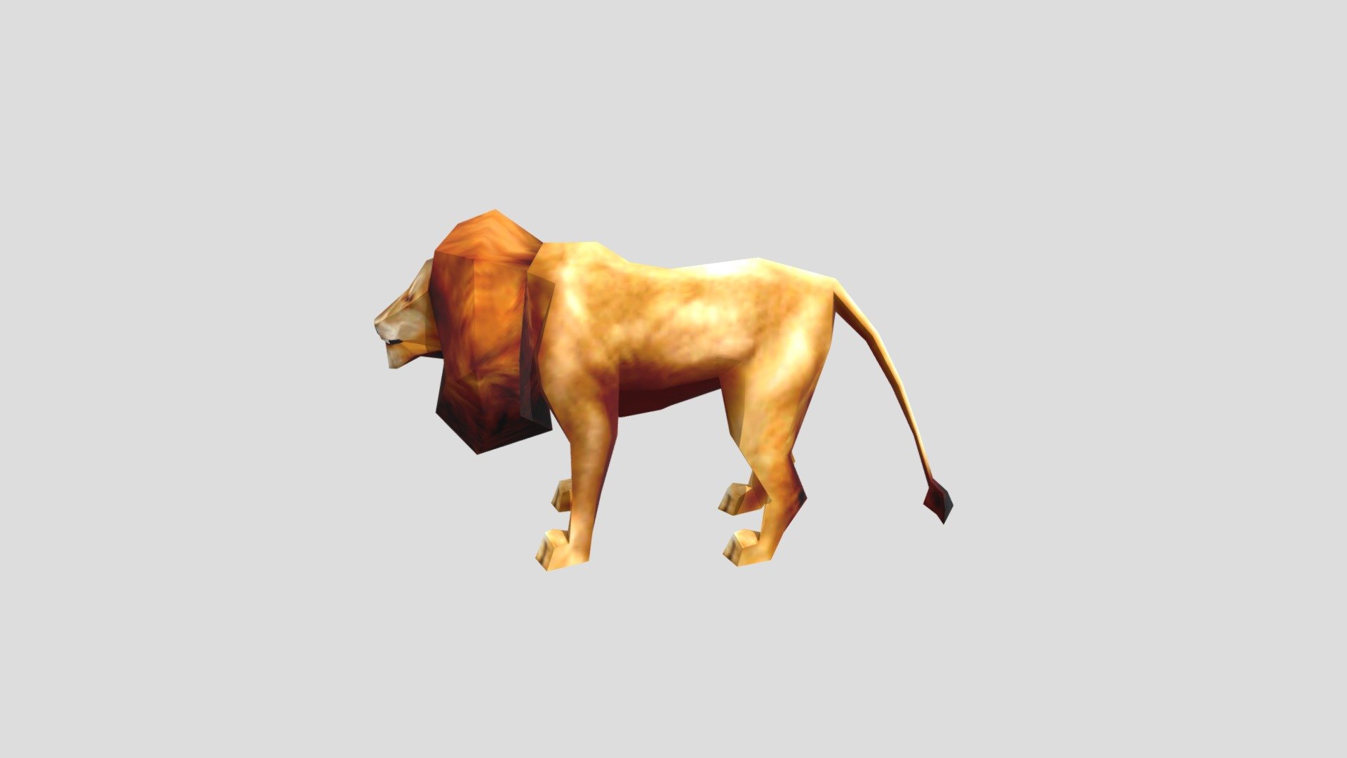 lion - Download Free 3D model by 304285 [0287f83] - Sketchfab
