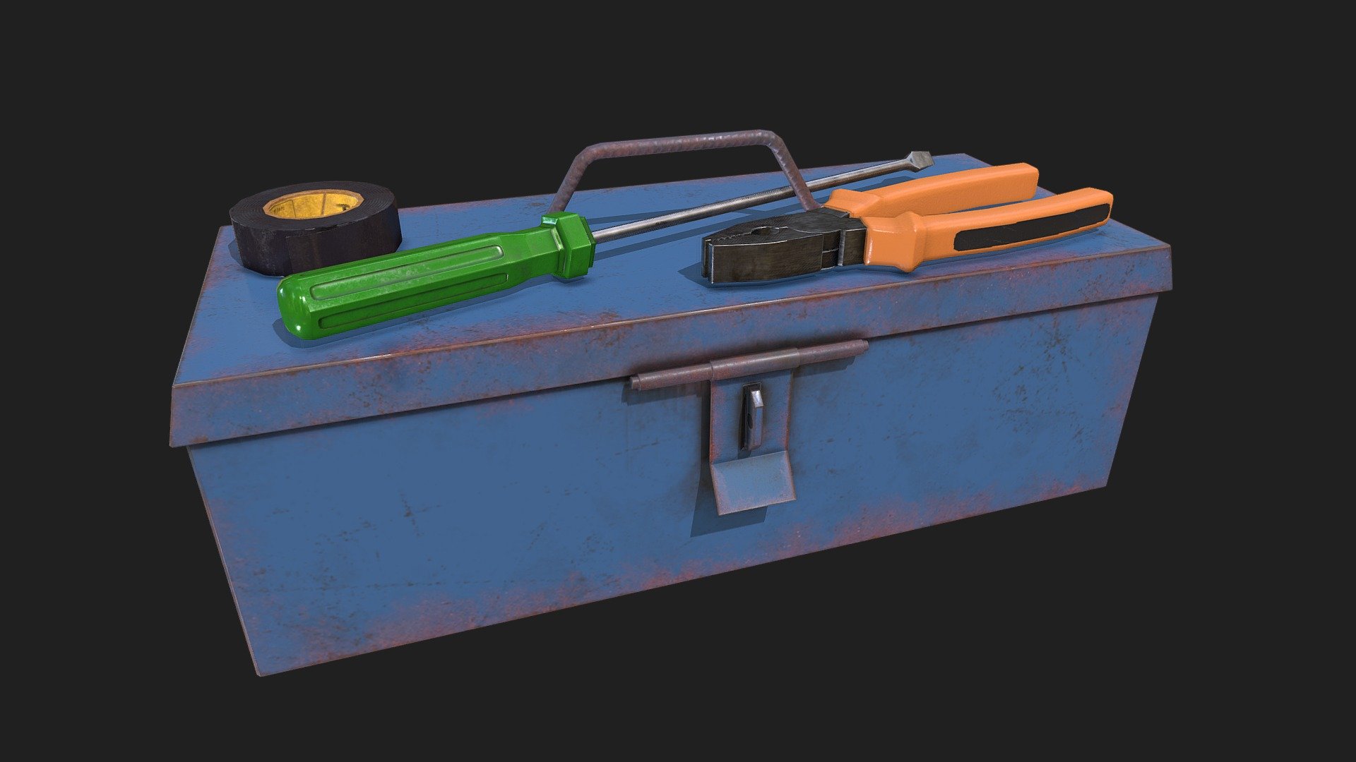 Tool Box (Low Poly) - 3D model by youssefjoukeh [028c250] - Sketchfab