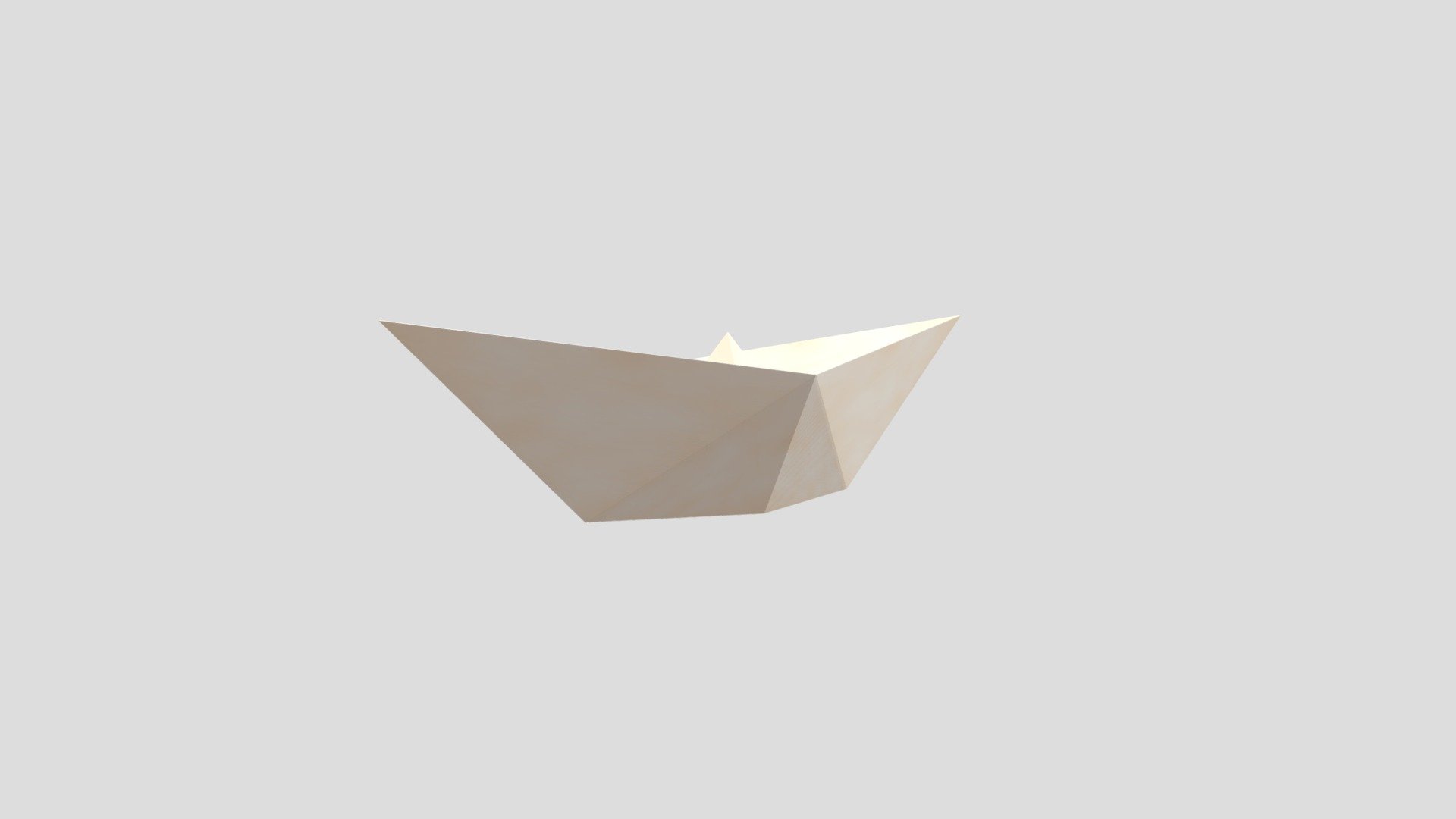 Paper Boat - Download Free 3D model by Andre B. L. Vieira (@AndreBLV ...
