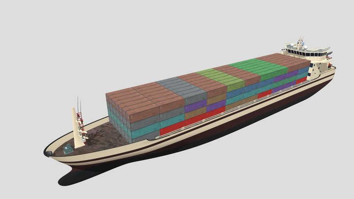 Containership 3D models - Sketchfab
