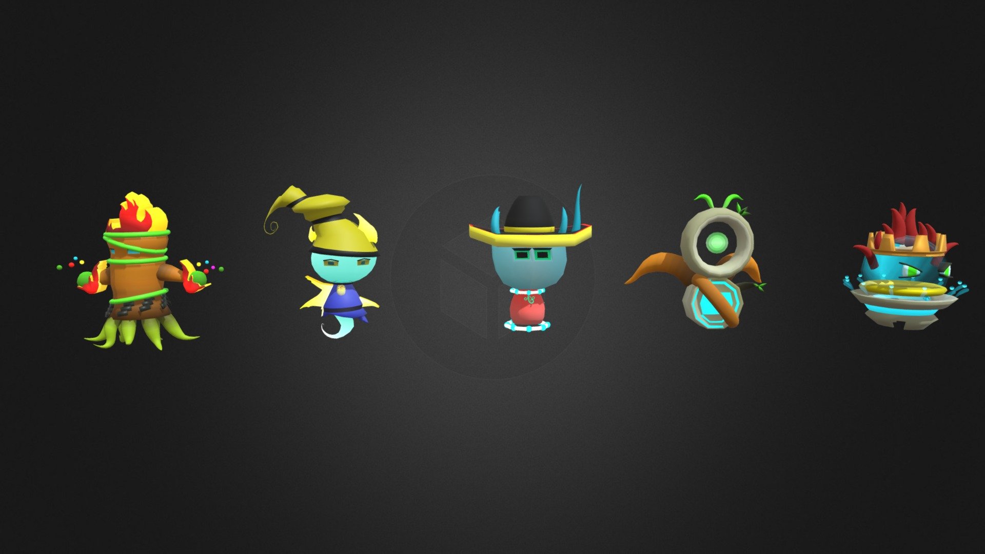 Personagens Elementals - 3D model by Higorrs2k [0290b63] - Sketchfab