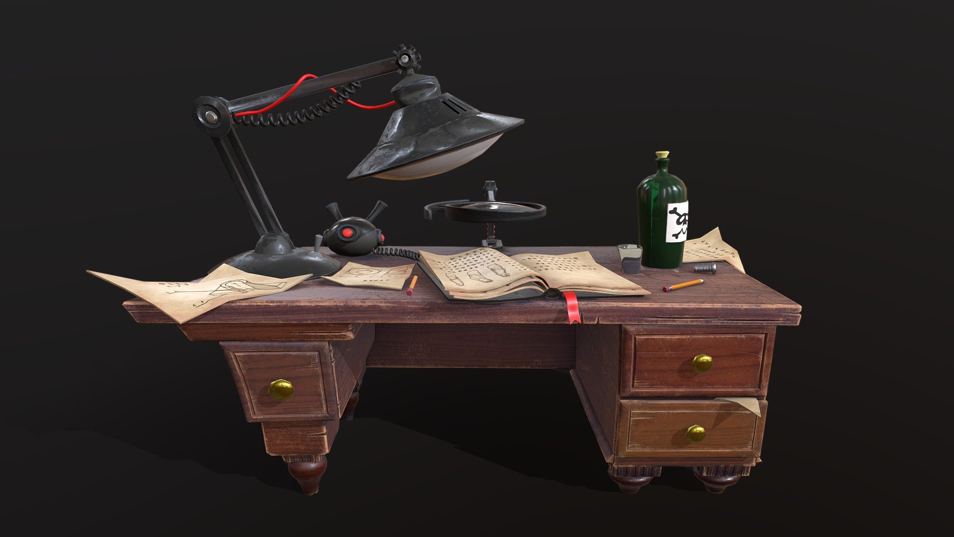 table - 3D model by saeegonee [0290f9e] - Sketchfab