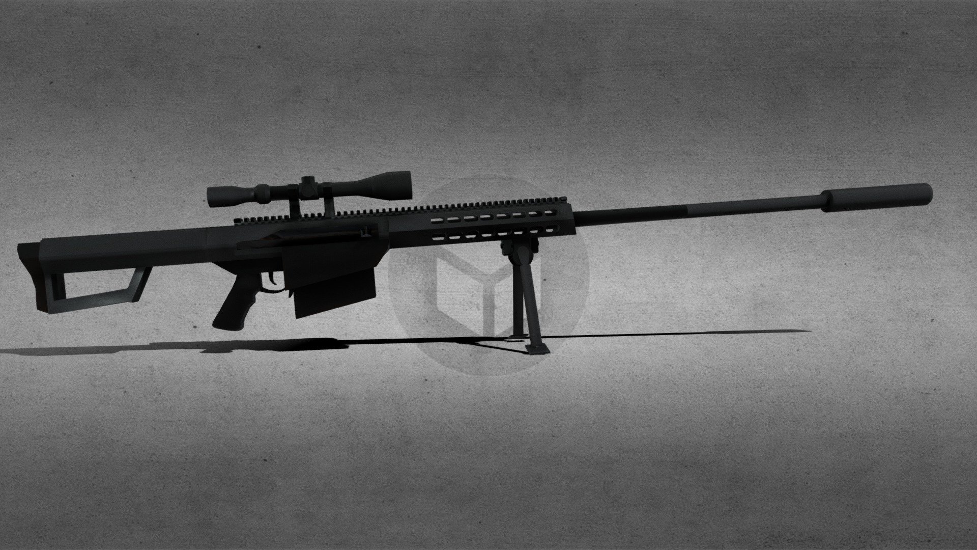 Sniper - Low Poly Game Ready Model - Download Free 3D model by Ahmad ...