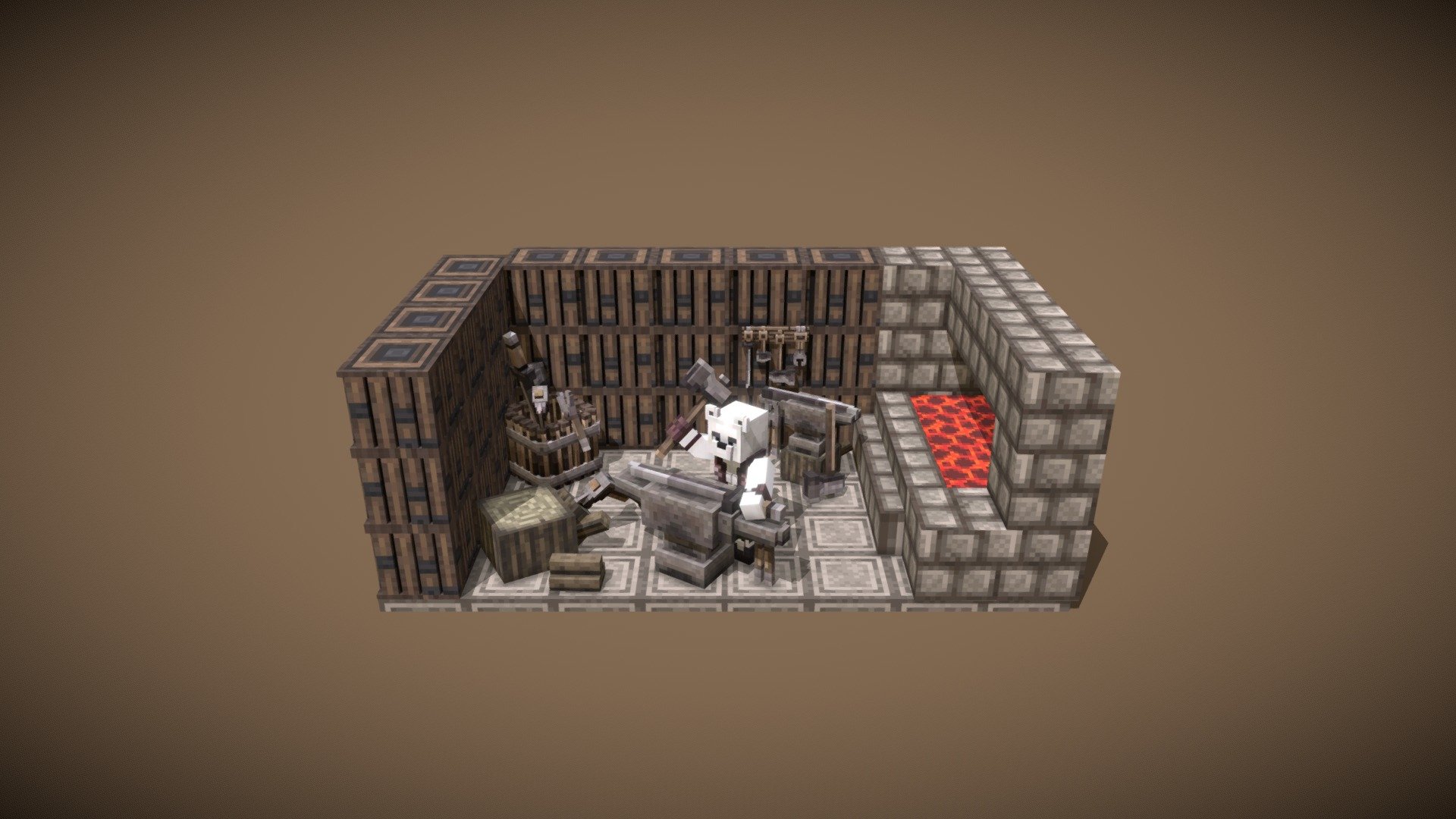 Forge Scene [Blockbench] - 3D model by WaldyX [0293532] - Sketchfab