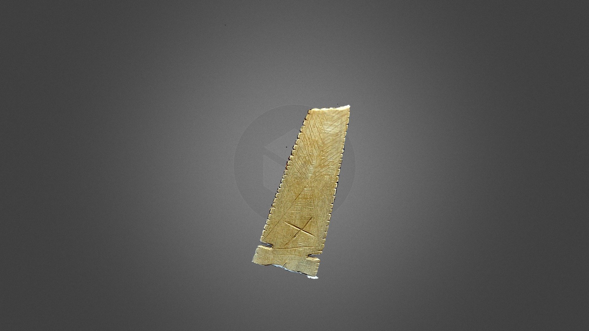Incised Bone Spear Point - 3D model by mmoscarello [02949a1] - Sketchfab