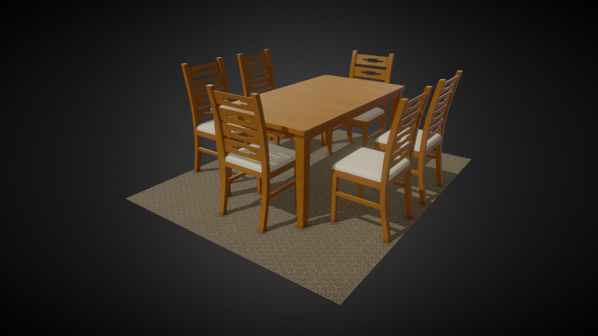 Dining table Low Poly - Buy Royalty Free 3D model by Ramki and Vignesh ...