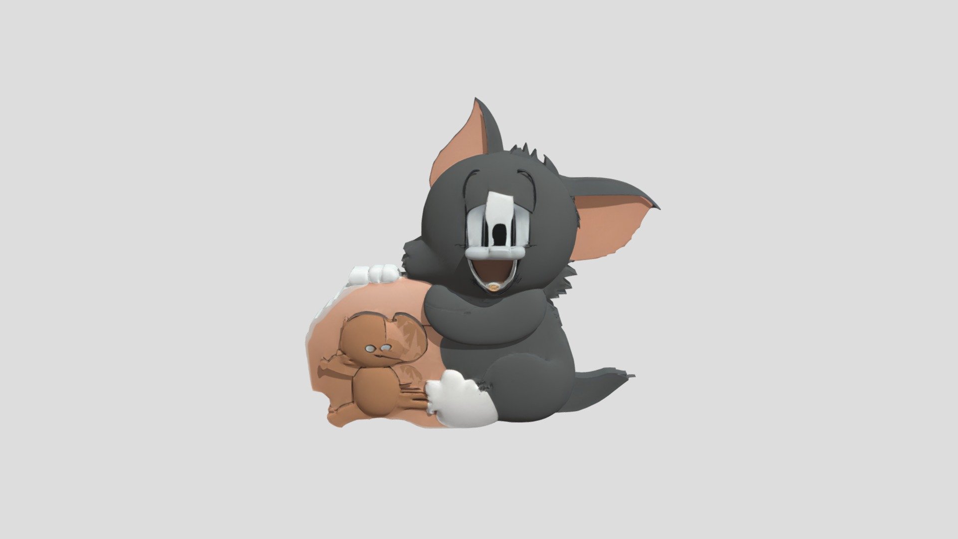 Cartoon cat and mouse - 3D model by baby082009 [0298000] - Sketchfab