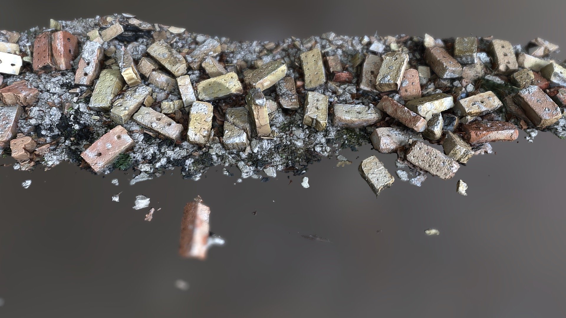 Rubble and bricks corner / RealityScan - Download Free 3D model by ...