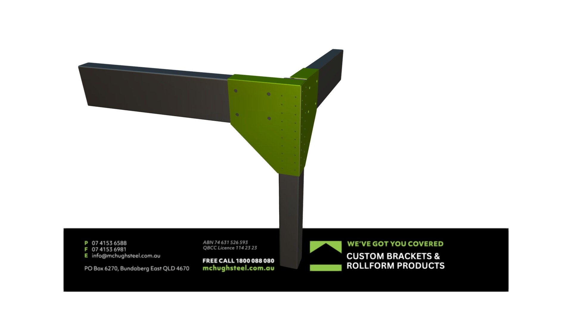 100RHS To C200 5 Deg HS Plate O - 3D model by mchughsteel [029b9eb ...