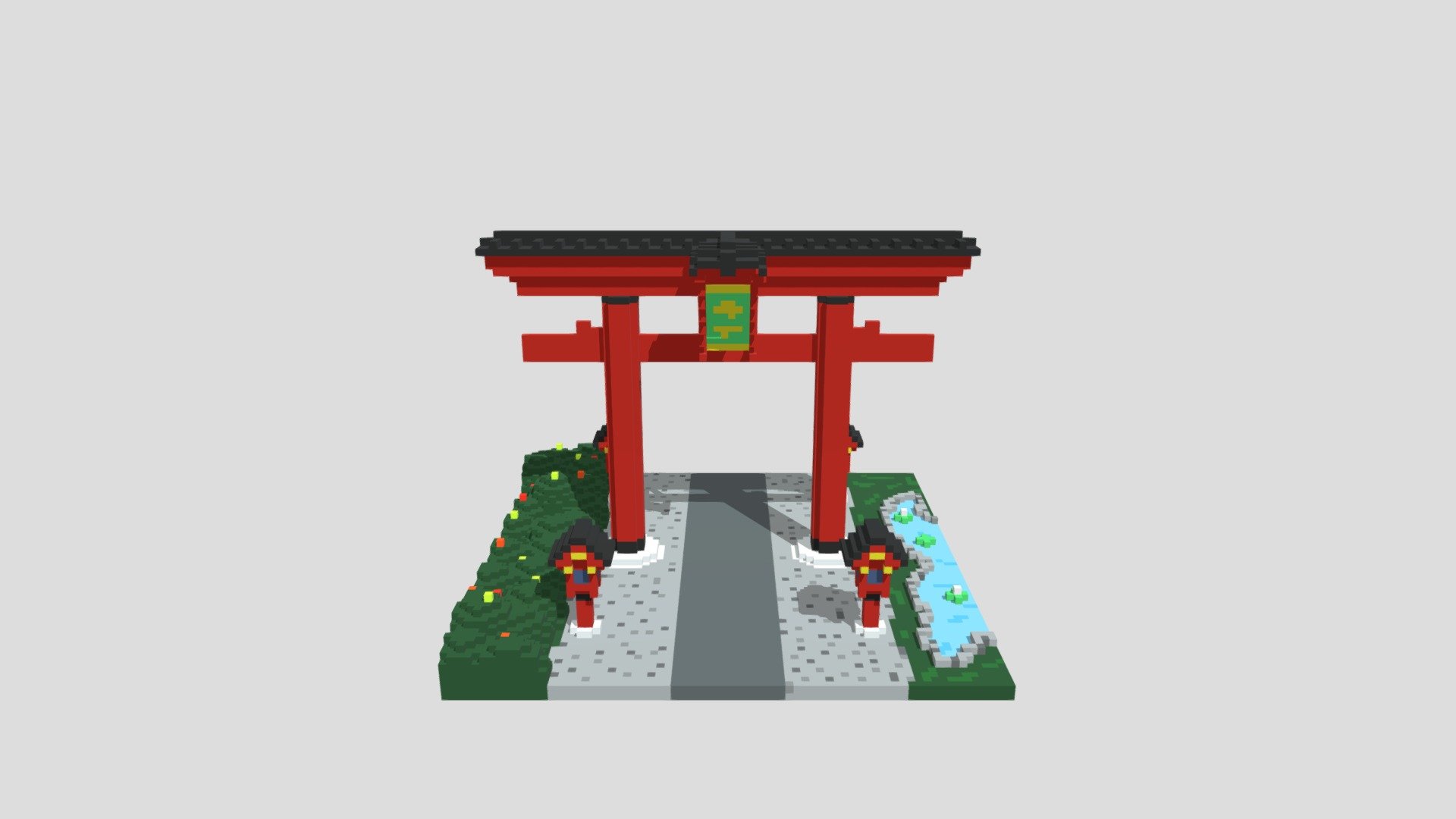 japanese torii - 3D model by mbebi [02a1675] - Sketchfab